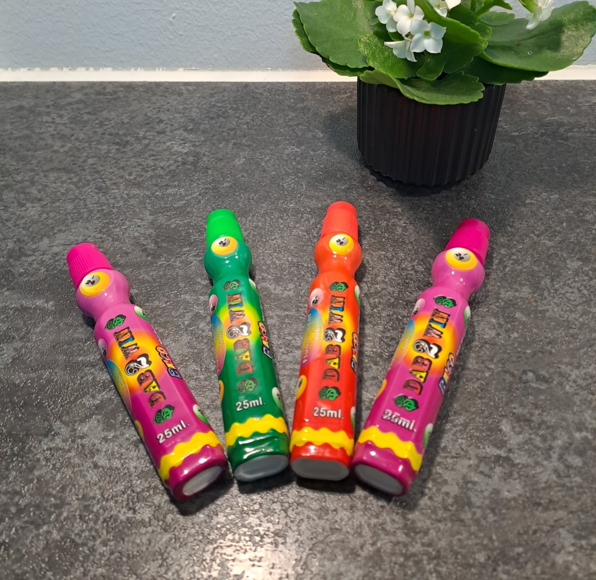 Dab2win (Flourserende) 25ML - Dupper/Markør (Lille hoved/dup ...